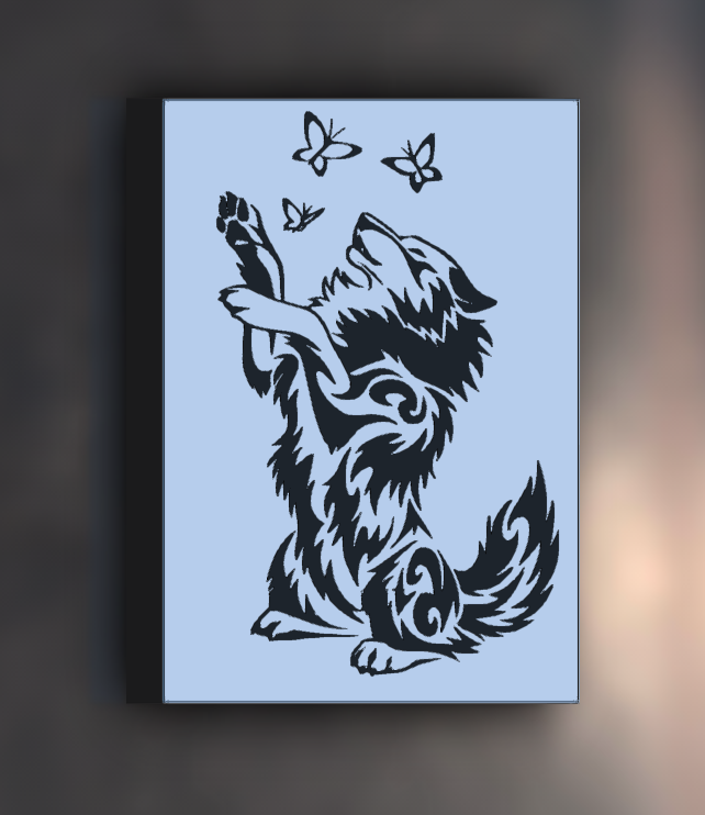 STL file Wolf" lamp・3D print model to download・Cults