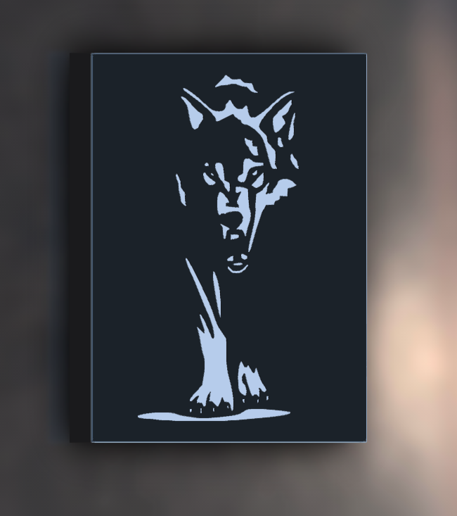 STL file Wolf" lamp 🐺・3D print model to download・Cults