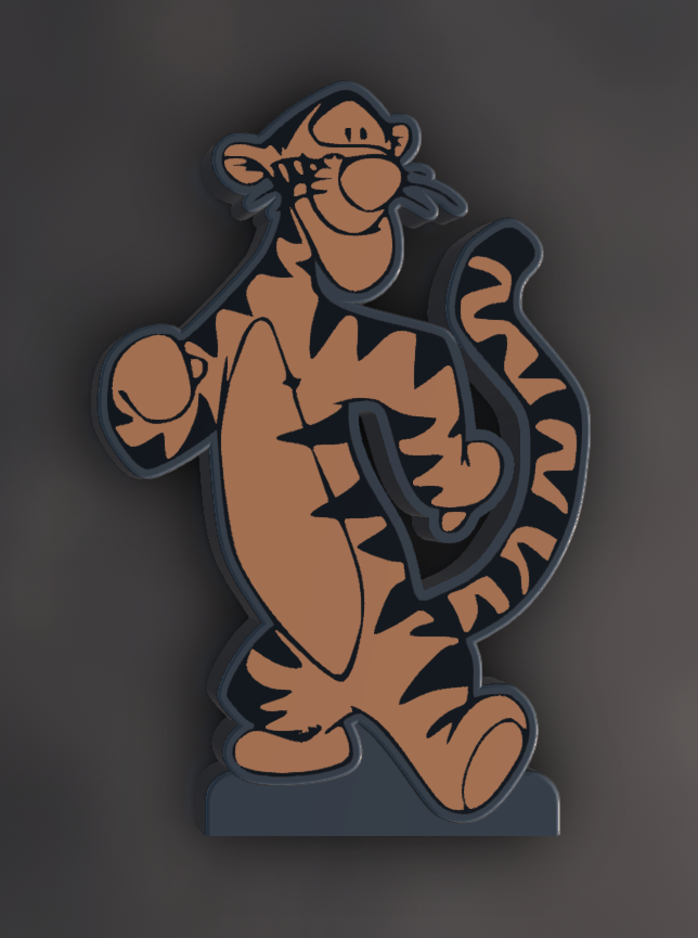 STL file Tigger" lamp・3D print design to download・Cults