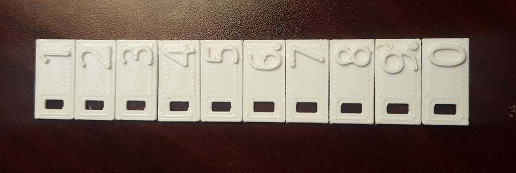 Free STL file wire number tags・3D printer model to download・Cults