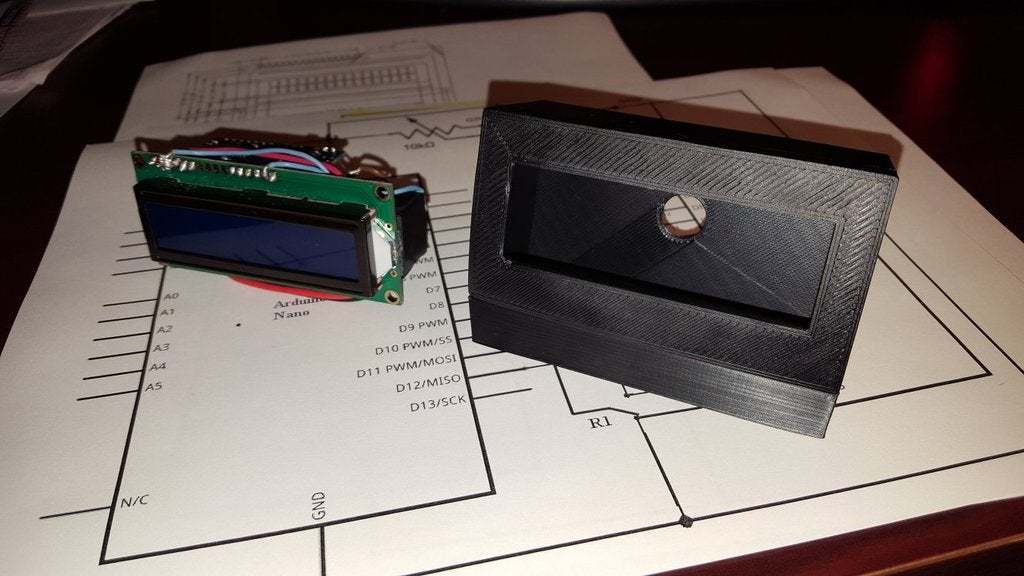 Download free STL file 1602 LCD box • 3D print design ・ Cults