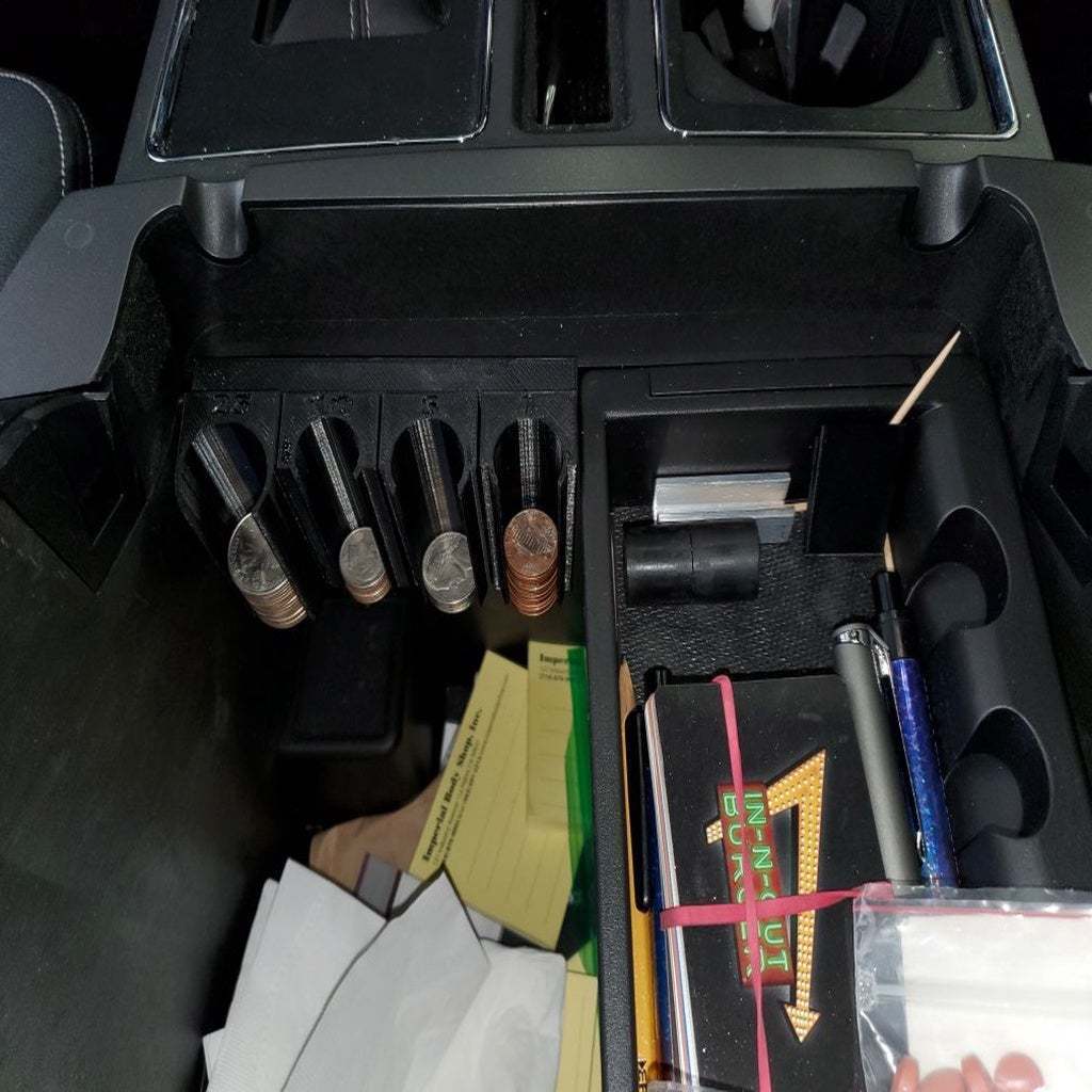 Free STL file F150 center console stuff 🚙・3D printing template to ...