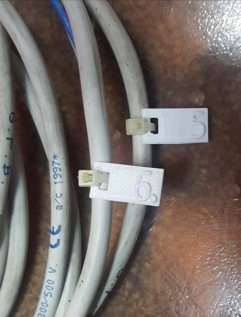 Free STL file wire number tags・3D printer model to download・Cults