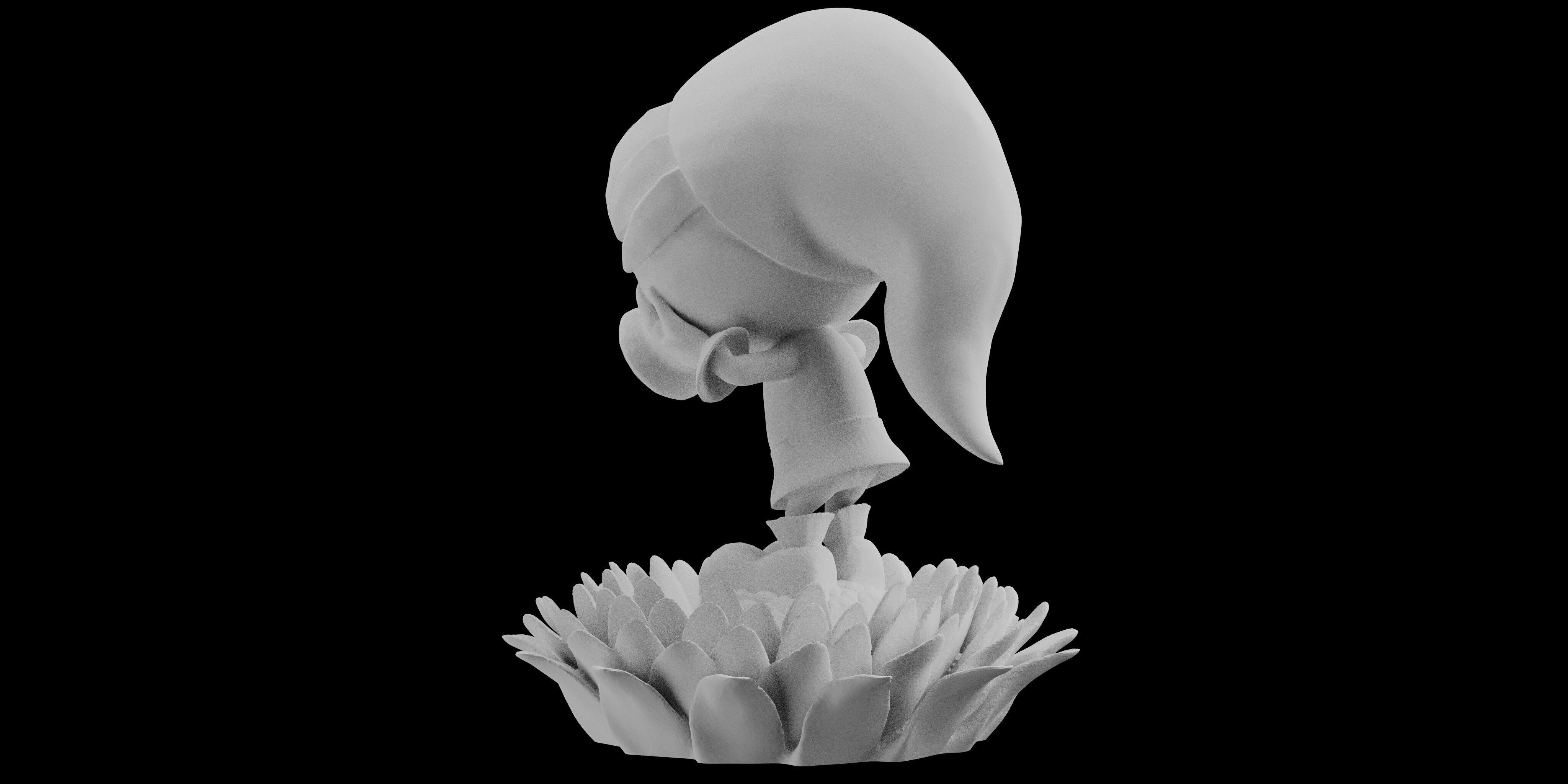 3d File Deku Link Majoras Mask Statue Download 3d Print Model Stl Files Statue Figure Digital