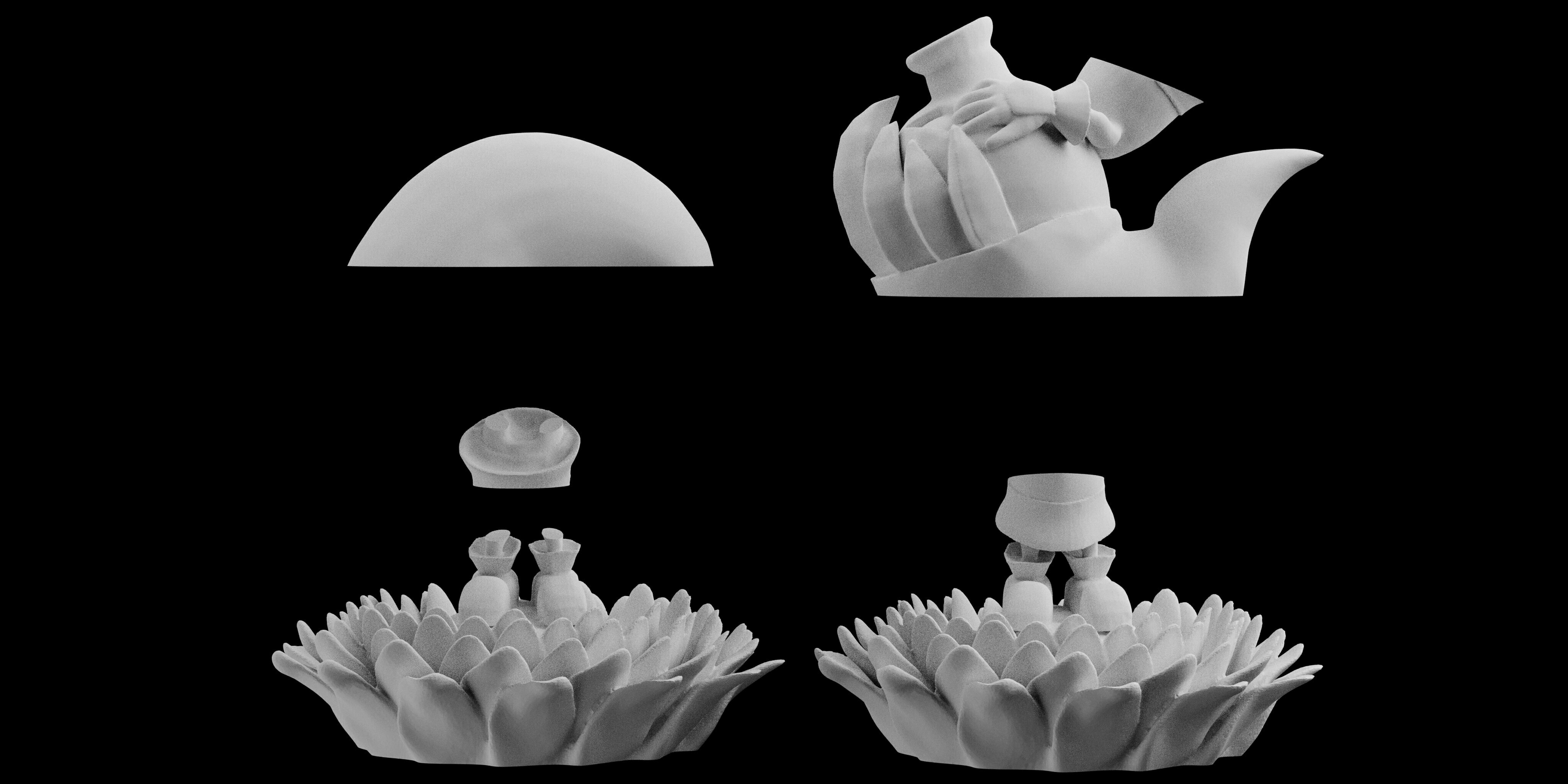 3D file Deku Link Majoras Mask Statue Download 3D print Model STL files ...