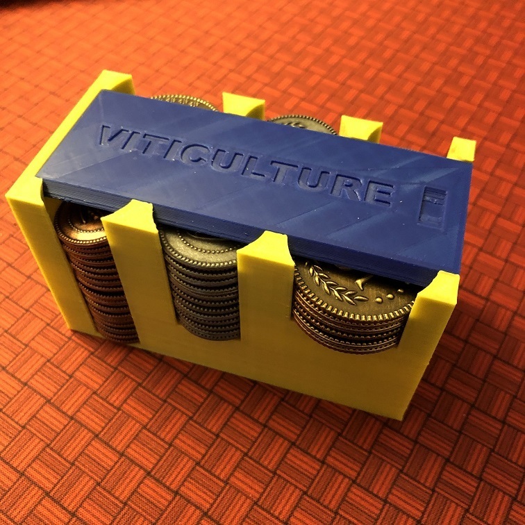Free STL file Viticulture Metal Coins Holder Caddy・3D printable object ...