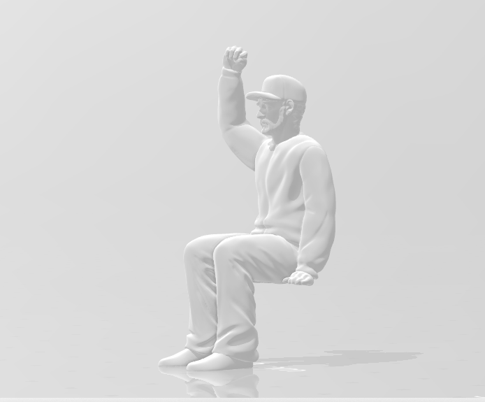 STL file Man Seated Man Seated・3D print model to download・Cults