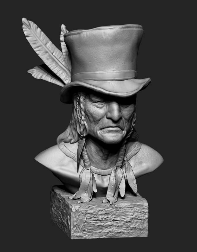 STL file Big Chief Native American 👤・3D printing template to download・Cults