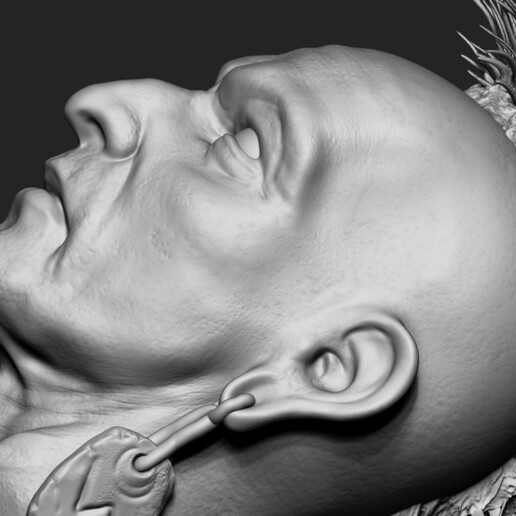 Download OBJ file NATIVE AMERICAN WARRIOR MOHAWK 3D PRINT MODEL • 3D ...