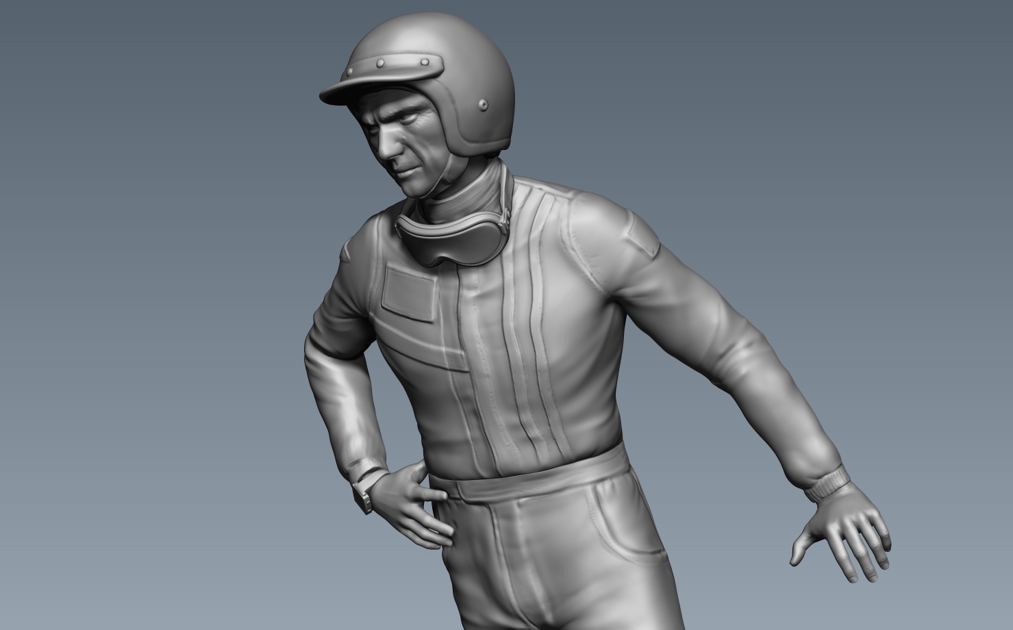 STL file Steve McQueen Driver Model 🏎️・3D printing design to download・Cults