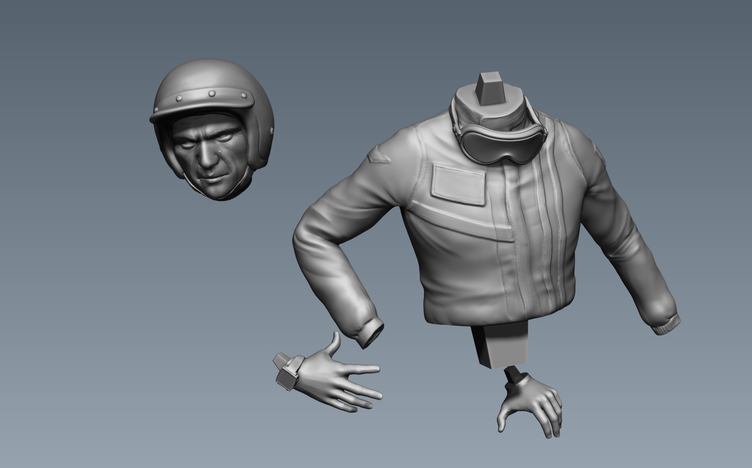 STL file Steve McQueen Driver Model 🏎️・3D printing design to download・Cults