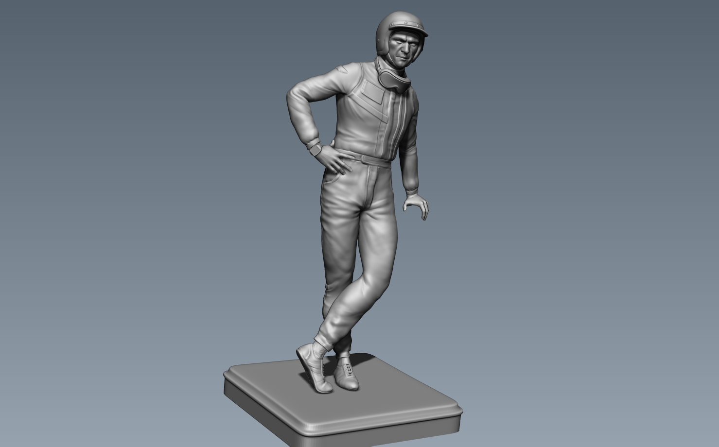 STL file Steve McQueen Driver Model 🏎️・3D printing design to download・Cults