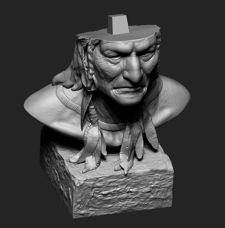 STL file Big Chief Native American 👤・3D printing template to download・Cults