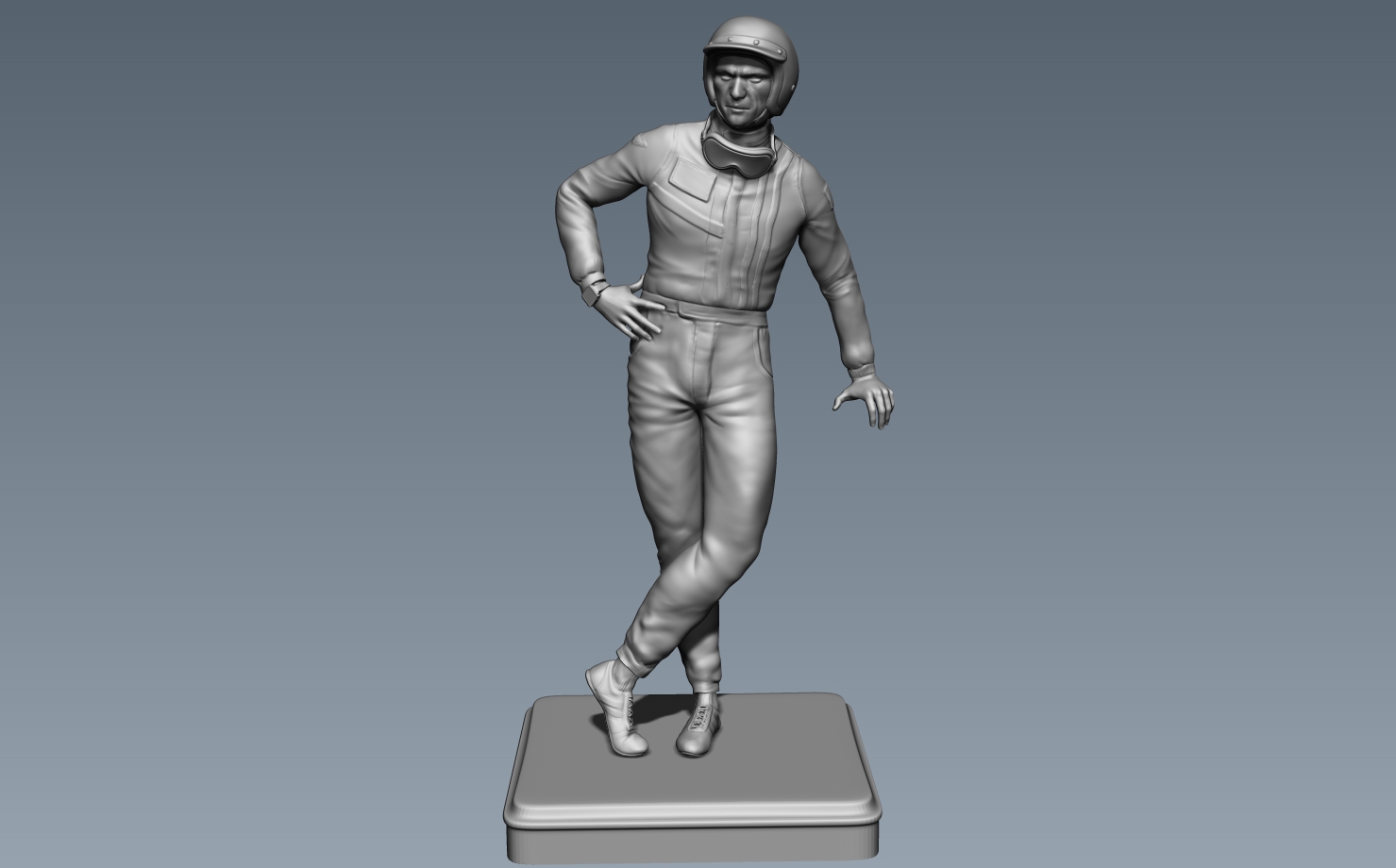 STL file Steve McQueen Driver Model 🏎️・3D printing design to download・Cults