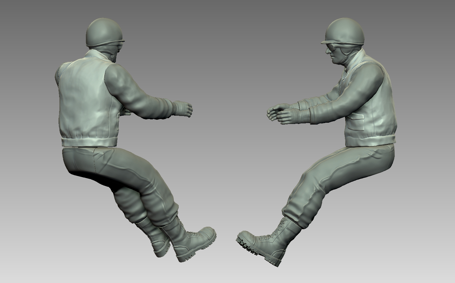 STL file Car Driver Vintage 1950 🚗・3D printable design to download・Cults