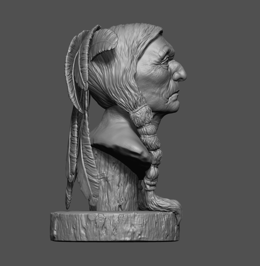 Archivo STL Native American Warrior Bust・Modelo para descargar y ...