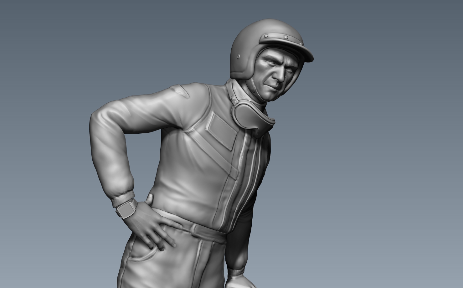 STL file Steve McQueen Driver Model 🏎️・3D printing design to download・Cults
