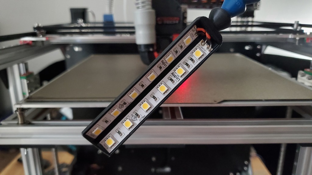 Free 3D file 1/4" loc-line flexible LED light - 2040 NPT mount・3D ...