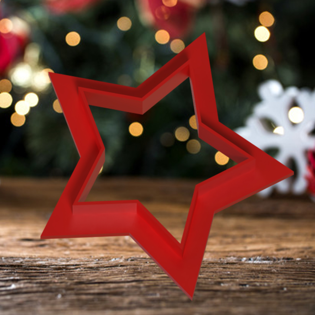 Free STL file Christmas star cookie cutter・3D printer design to ...