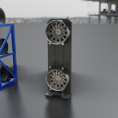STL file Wheels stand - 30m-04 (chamfer)・3D print object to download・Cults