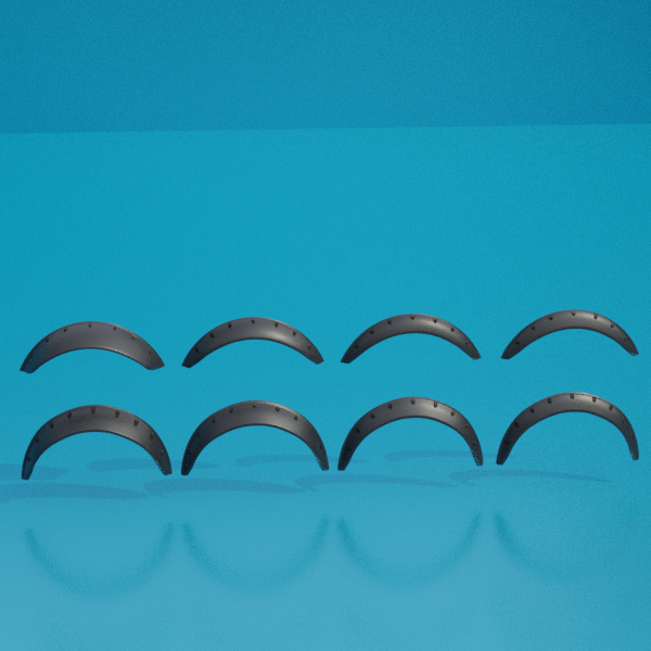 STL file Universal wheel flares 26nov-WF03 🛞・3D printer model to ...