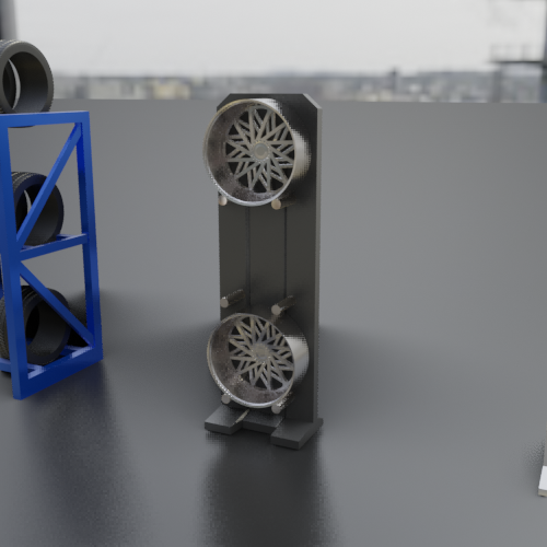 STL file Wheels stand - 30m-04 (chamfer)・3D print object to download・Cults