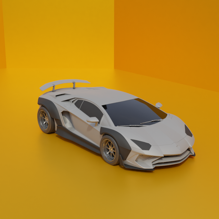 STL file *ON SALE* LAMBORGHINI AVENTADOR BODY KIT (2 versions included ...