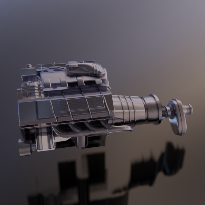 STL file ENGINE V8 11AUG-E1 🧑‍🔧・Template to download and 3D print・Cults