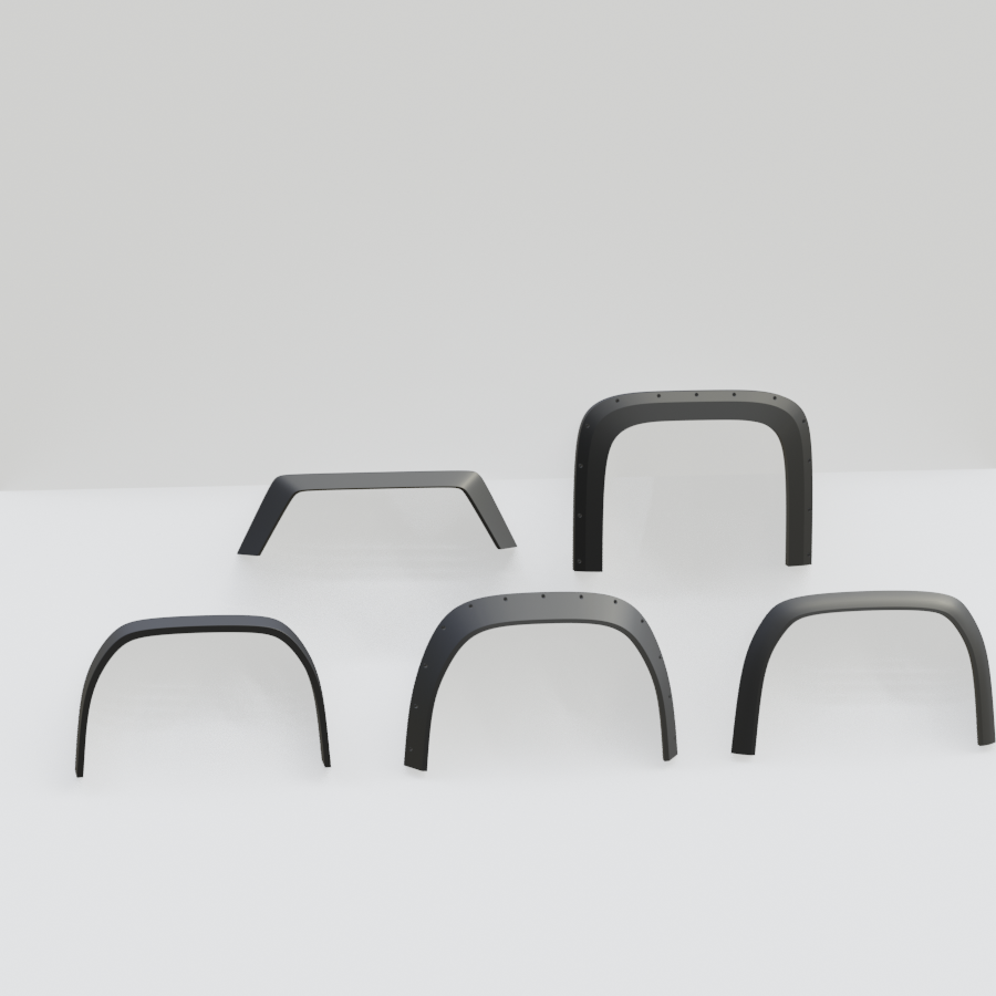 STL file UNIVERSAL WHEEL FLARES 05JUN-WF01 🛞・3D printer design to ...