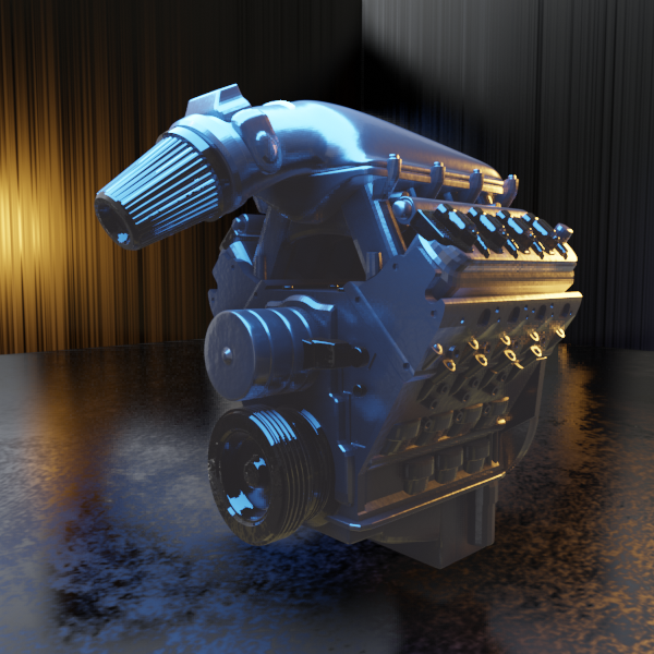 STL file ENGINE - Camaro COPO Inspired (DETAILED AND SEPARATED PARTS ...