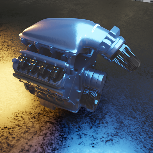 STL file ENGINE - Camaro COPO Inspired (DETAILED AND SEPARATED PARTS ...