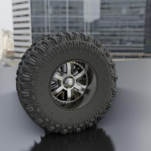 STL file WHEEL FOR CUSTOM TRUCK 02A-"BADASS" R3 (FRONT AND DOUBLED BACK ...