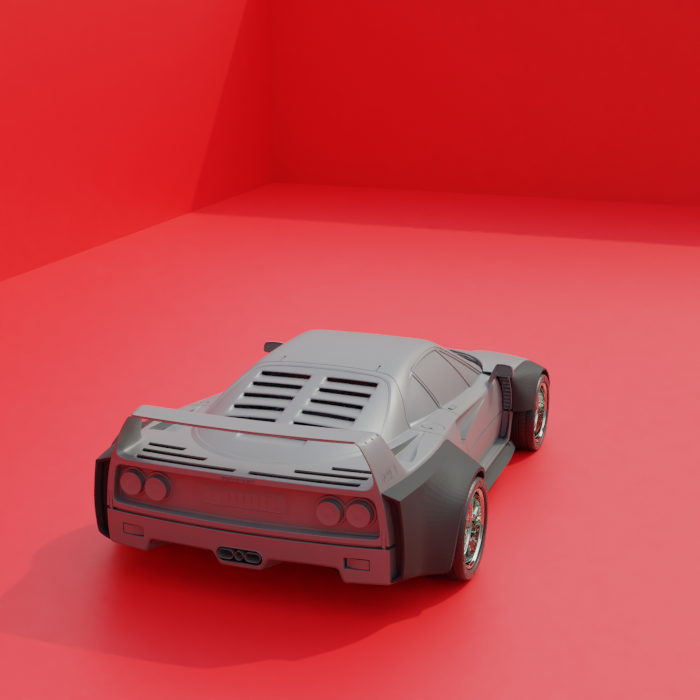 STL file F40 Widebody kit - 16dec21 -01・3D printable model to download ...