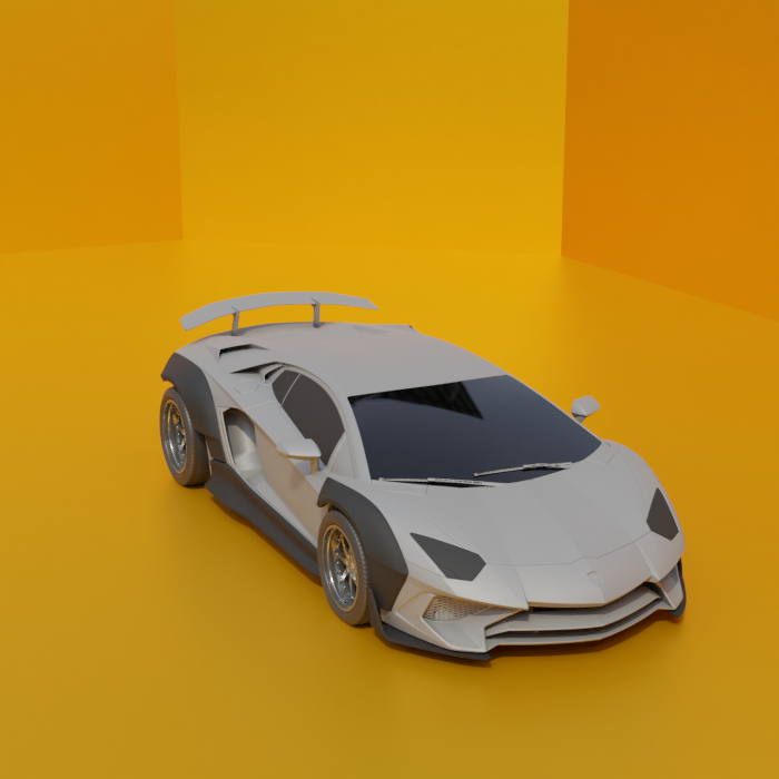 STL file *ON SALE* LAMBORGHINI AVENTADOR BODY KIT (2 versions included ...