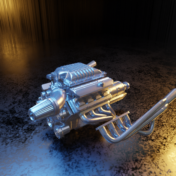STL file ENGINE - HELLCAT INSPIRED (Detailed and separated parts ...