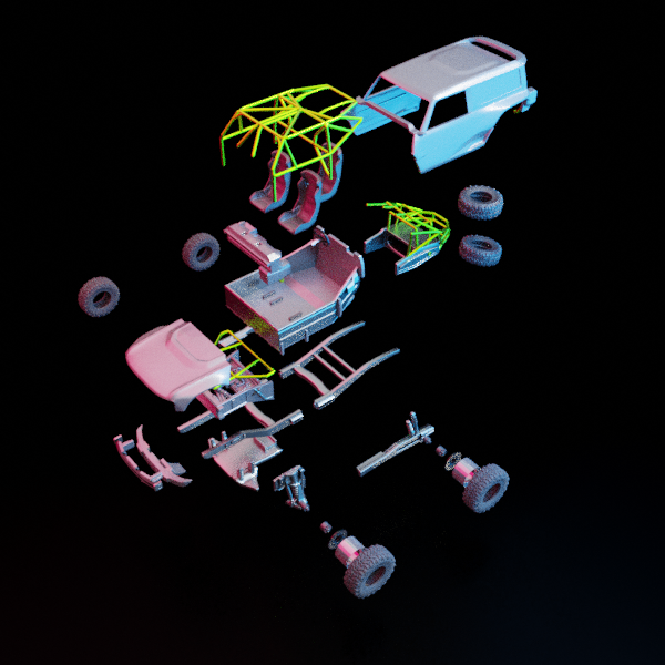 STL file FULL KIT: BRONCO R CONCEPT INSPIRED 🚙・3D print model to ...