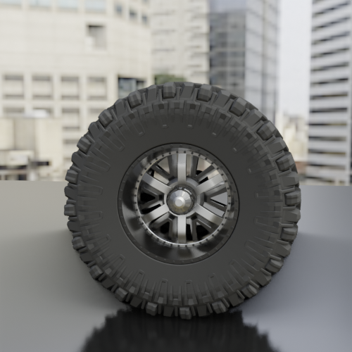 STL file WHEEL FOR CUSTOM TRUCK 02A-"BADASS" R3 (FRONT AND DOUBLED BACK ...