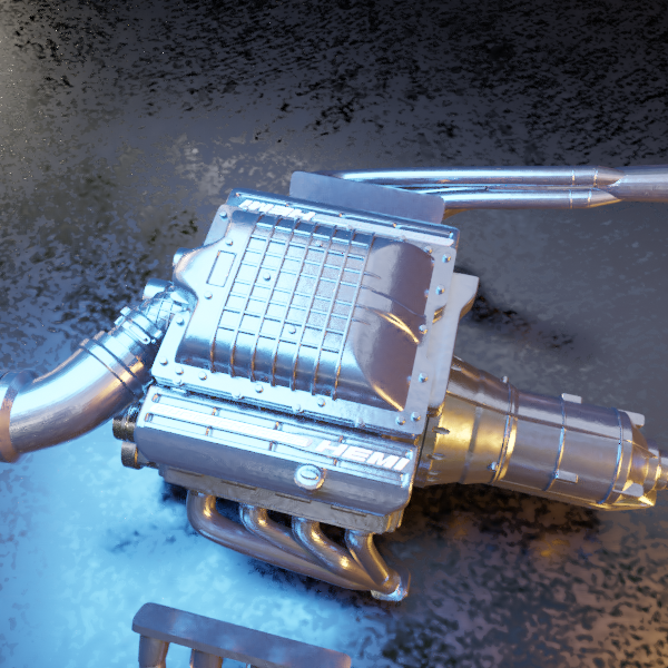 STL file ENGINE - HELLCAT INSPIRED (Detailed and separated parts ...