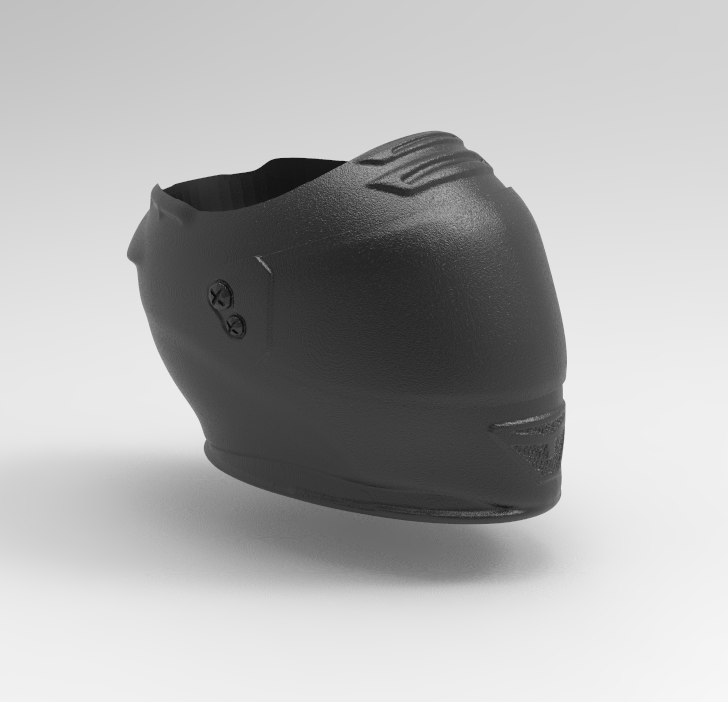 STL file MOTORCYCLE HELMET MATTE・3D printable design to download・Cults