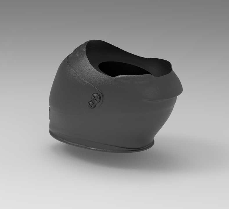STL file MOTORCYCLE HELMET MATTE・3D printable design to download・Cults