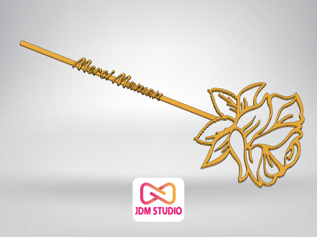 Archivo STL Rose - Gracias mamá・Plan de impresión en 3D para descargar ...