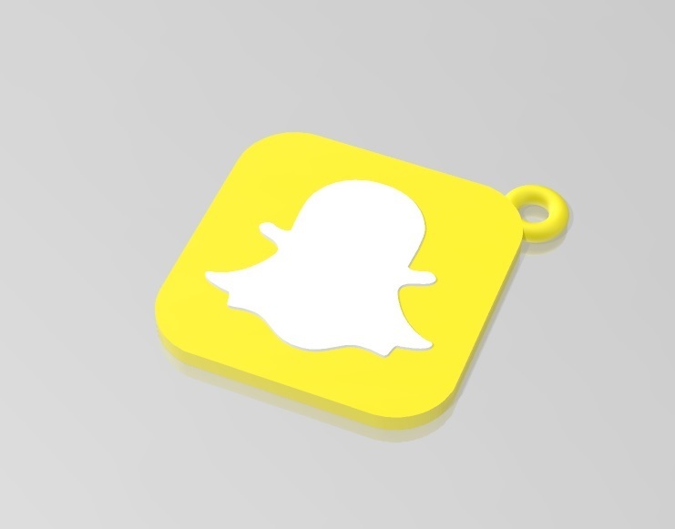 STL file Snapchat key ring・3D printer model to download・Cults