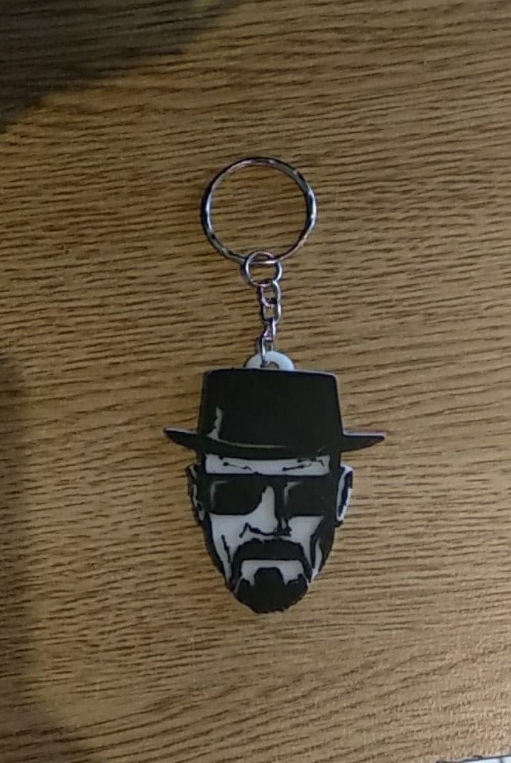 Download STL file Heisenberg Walter White Keychain • Model to 3D print ...