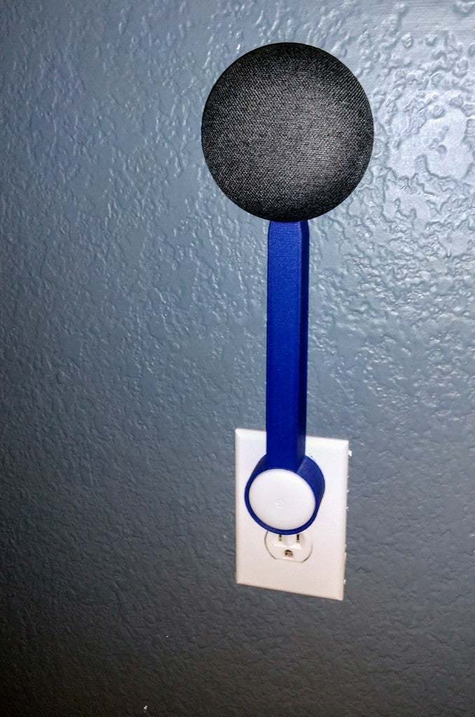 Free STL file Another Google Home Mini Outlet Mount・3D printing ...