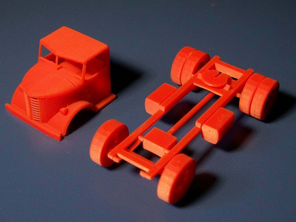 Free STL file HO scale Diamond T semi truck・3D printing design to ...