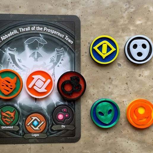 Download free STL file KeyForge House Tokens • Model to 3D print ・ Cults