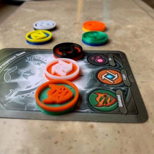 Download free STL file KeyForge House Tokens • Model to 3D print ・ Cults