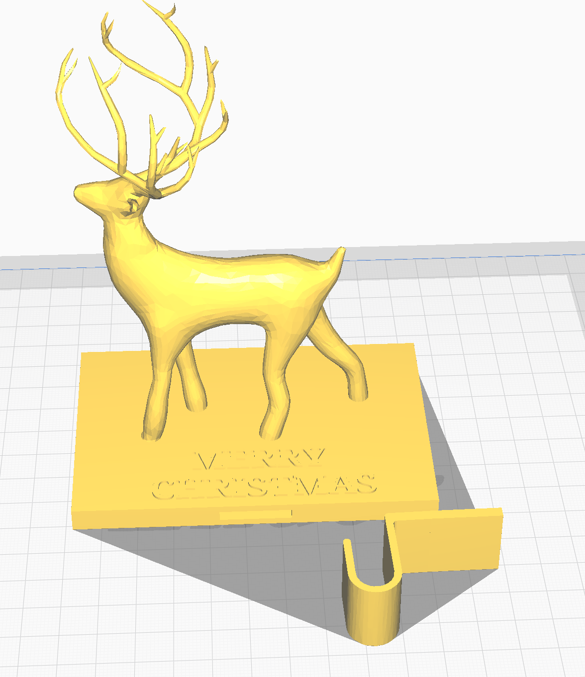 STL file Deer Christmas Stocking Holder・3D print design to download・Cults