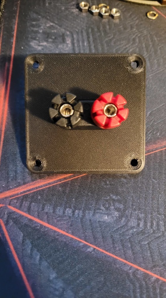 Free 3D file Pomona 6883 Binding Post Mounting Plate・3D print object to ...