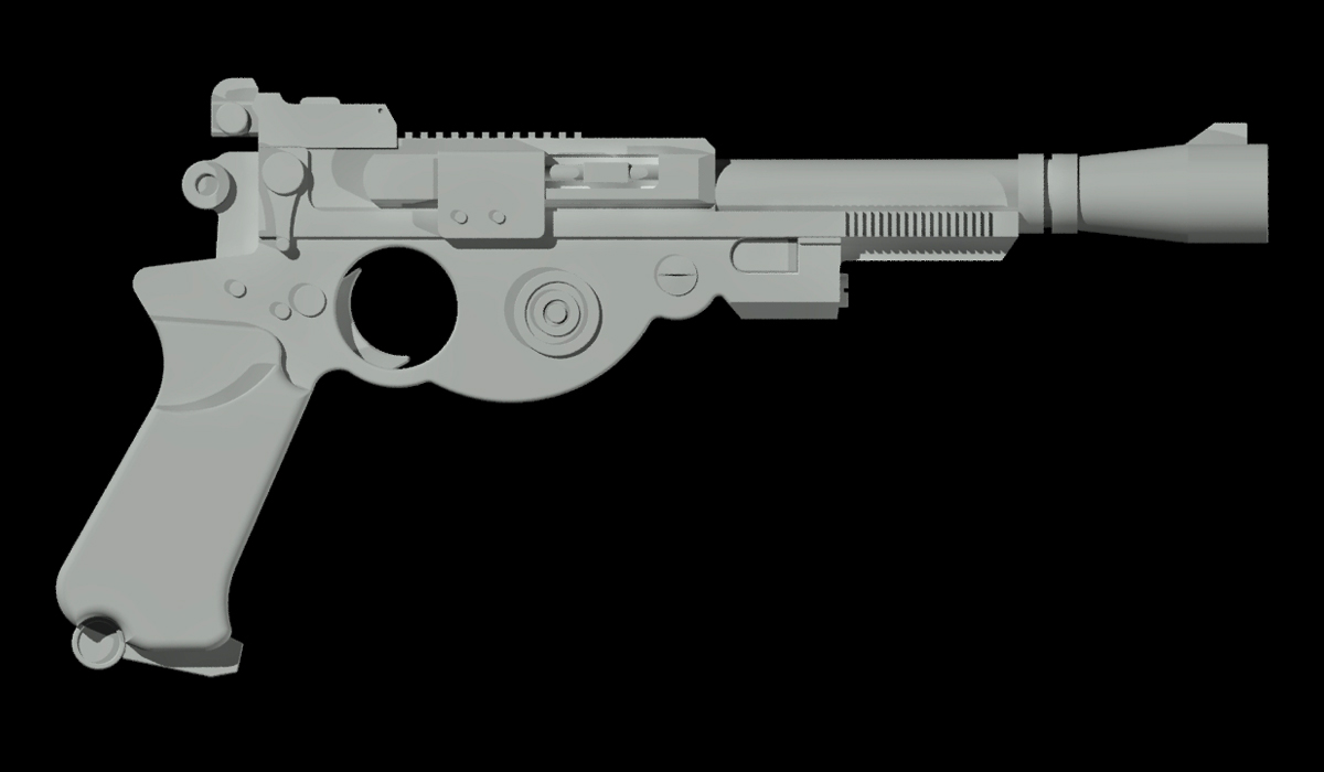 STL file Mandalorian IB-94 blaster pistol with stand (D004) 🔫・Template ...